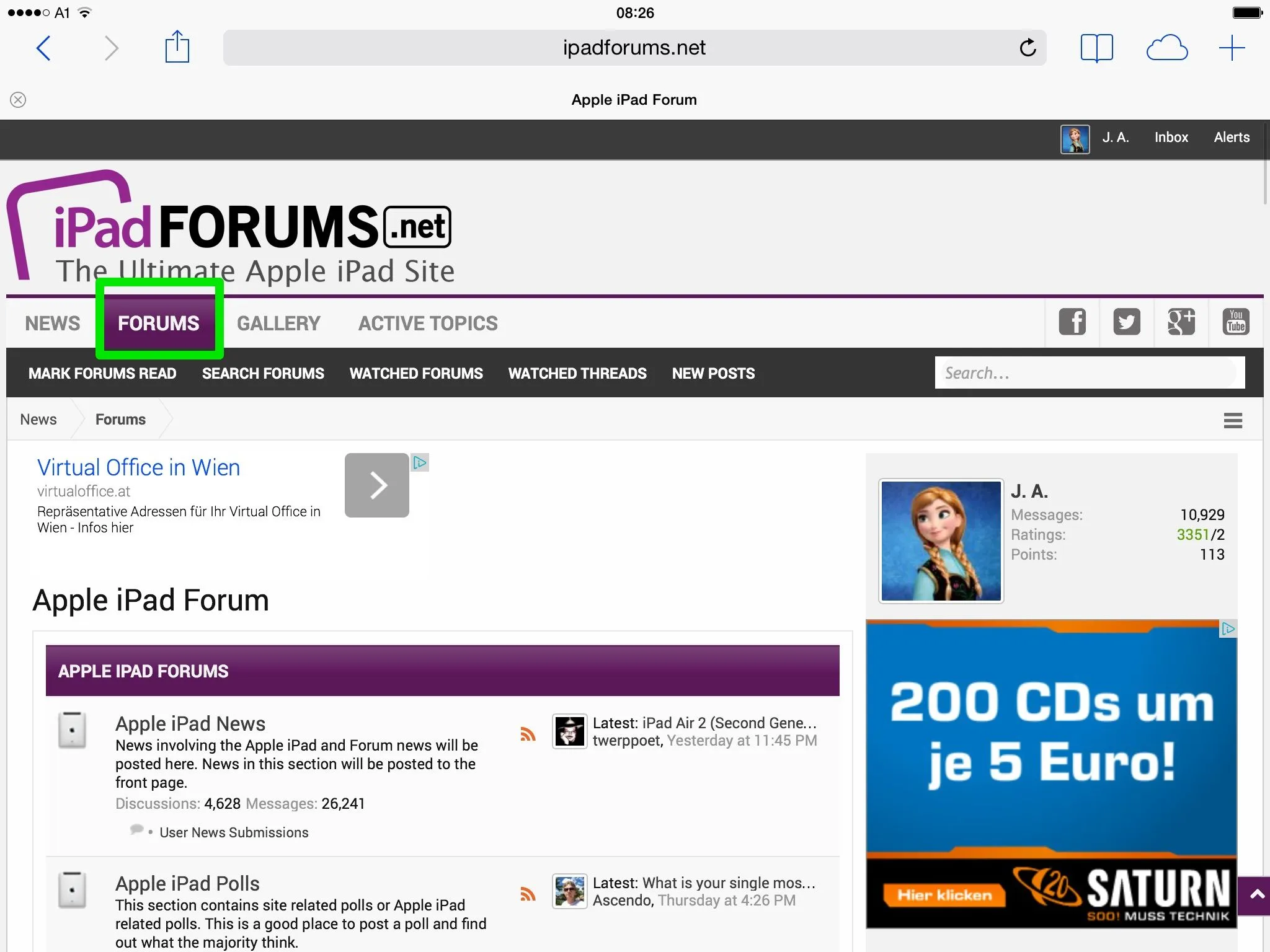 Posting a new Thread using IPF's new software.... | Apple iPad Forum 🍎